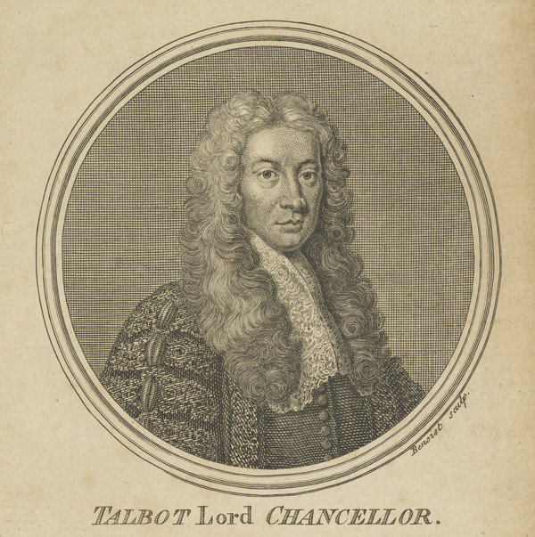 Charles Talbot, 1st Baron Talbot, 1685 - 1737. Lord Chancellor by ...