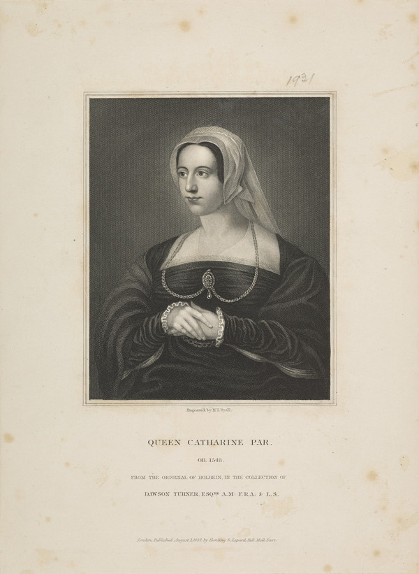 Catharine Parr, 1512 - 1548. 6th Queen of Henry VIII by Henry Thomas ...