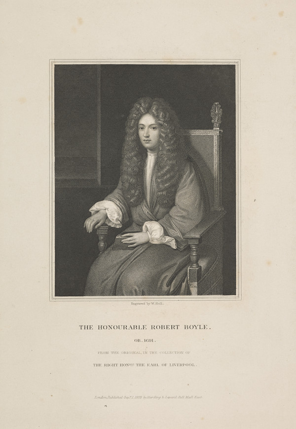 The Honourable Robert Boyle, 1627 - 1691. Philosopher by William Holl ...