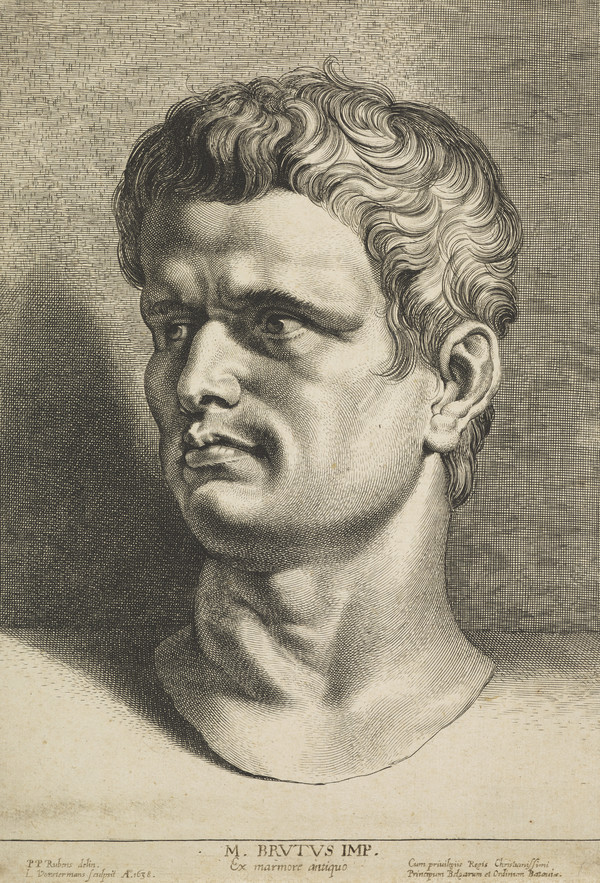 Marcus Junius Brutus, 85 - 42 BC. Illustrious Roman by Lucas Vorsterman ...
