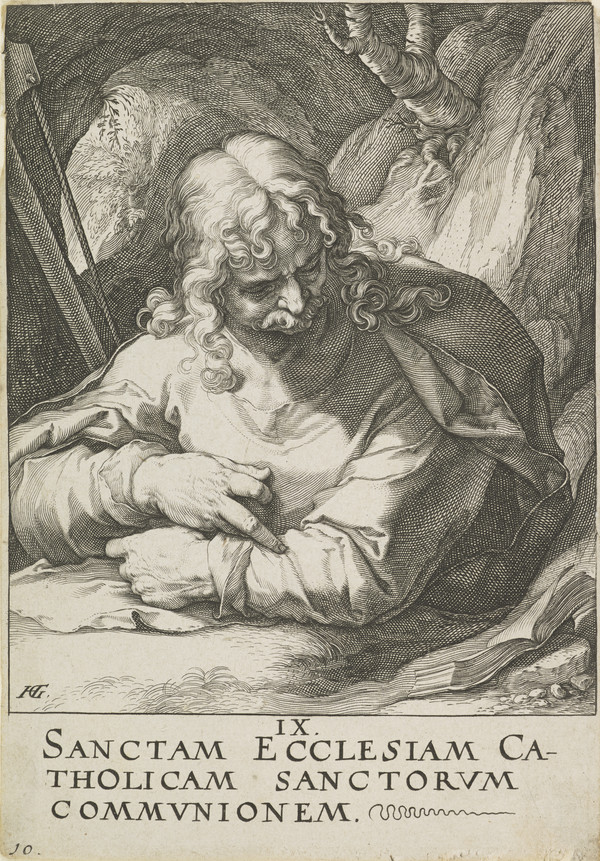 Saint James the Less (Christ, the Apostles and St Paul with the Creed ...