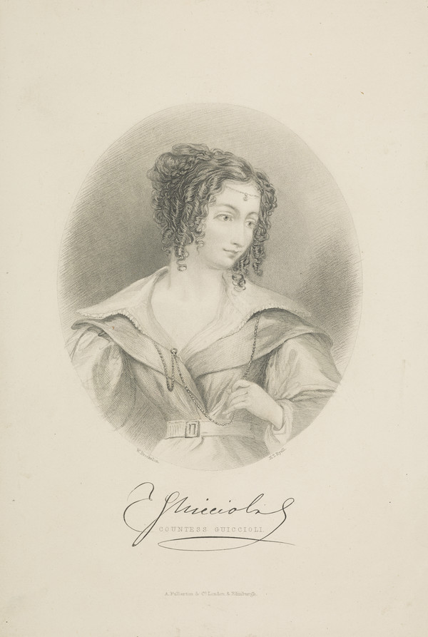 Teresa (Gamba), Contessa Guiccioli, 1802 - 1873. Afterwards Marquise de ...