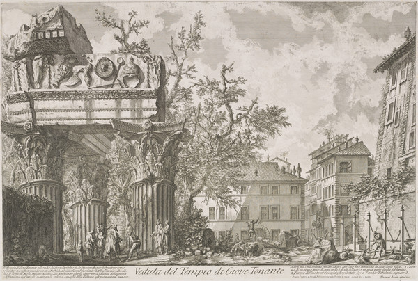 Vedute di Roma: View of the Temple of Jupiter Tonans (Jupiter the ...