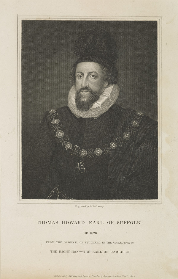 Thomas Howard, 1st Earl of Suffolk, 1561 - 1626 by G. Kellaway ...