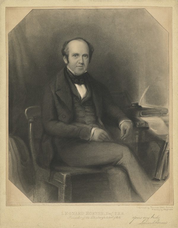 Leonard Horner, 1785 - 1864. Founder of the Edinburgh School of Art ...