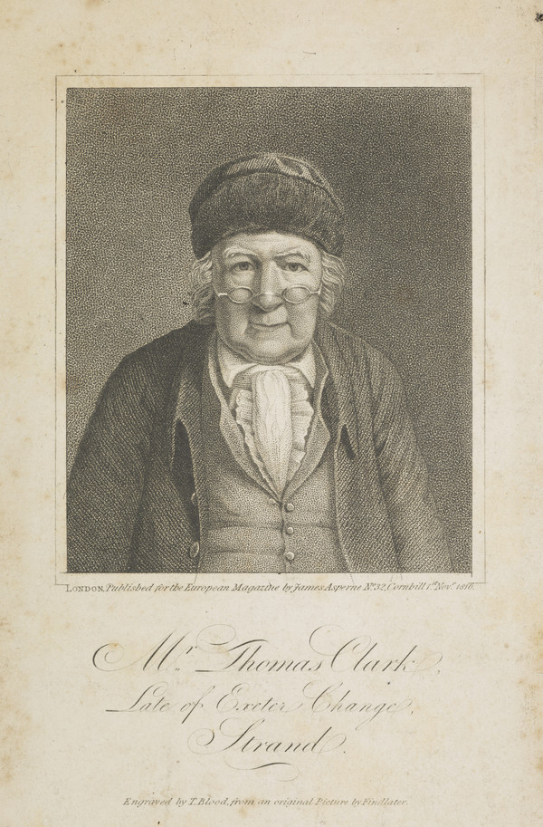 Thomas Clark, 1737 - 1816. Proprietor of Exeter Exchange by Thomas ...