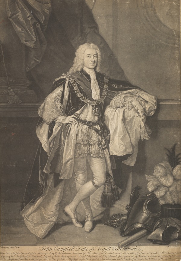 John Campbell, 2nd Duke of Argyll and Greenwich, 1678 - 1743. Soldier ...