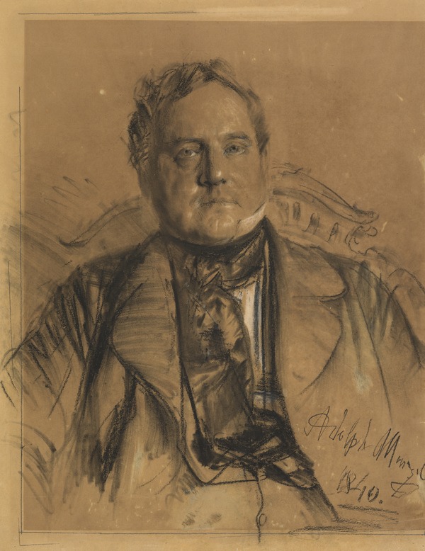 Seated Man by Adolph Menzel | National Galleries of Scotland