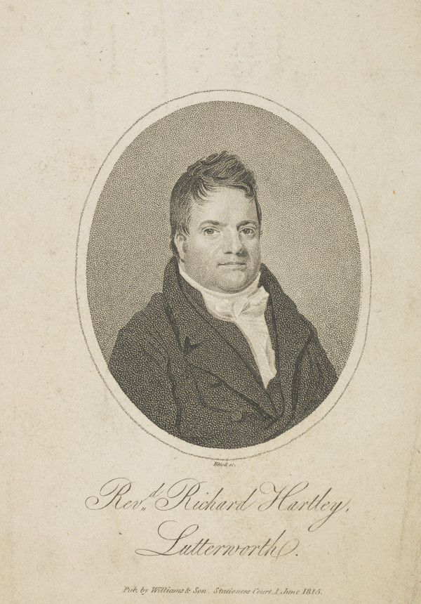 Rev. Richard Hartley, active 1812 - died 1838. Minister at Lutterworth and Plymouth by Blood ...