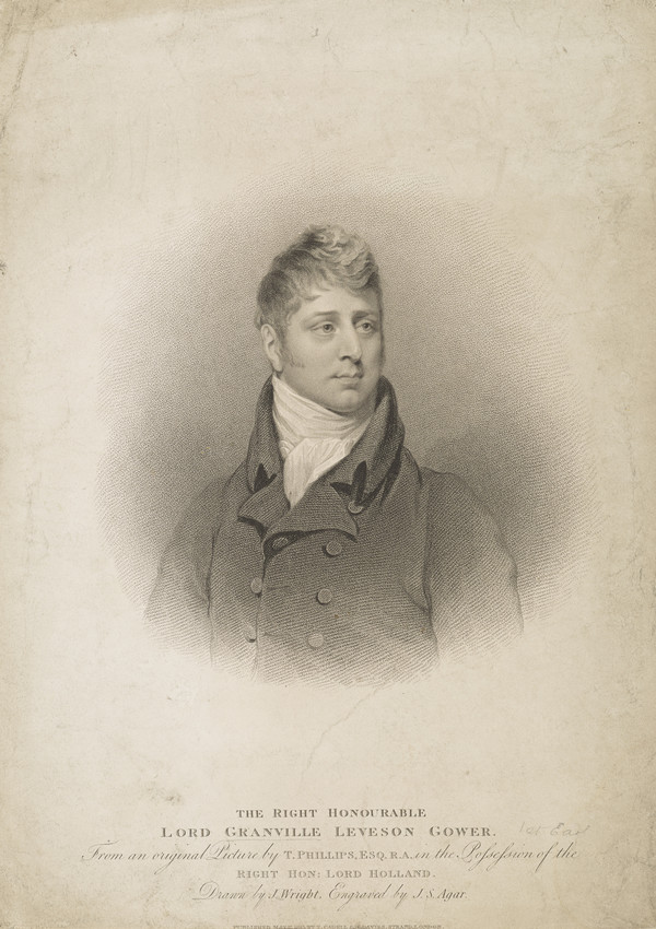 Granville Leveson-Gower, 1st Earl Granville, 1773 - 1846. Ambassador by ...