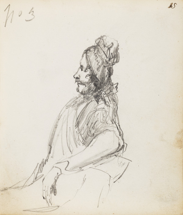 Portrait of an Unknown Man in Profile by Alexander Abernethy Ritchie ...