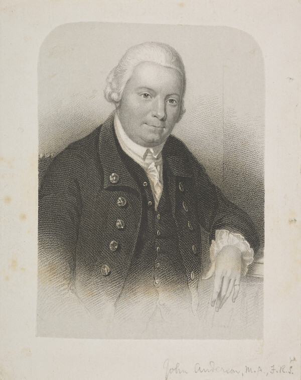 Professor John Anderson, 1726 - 1796. Professor of Oriental Languages ...