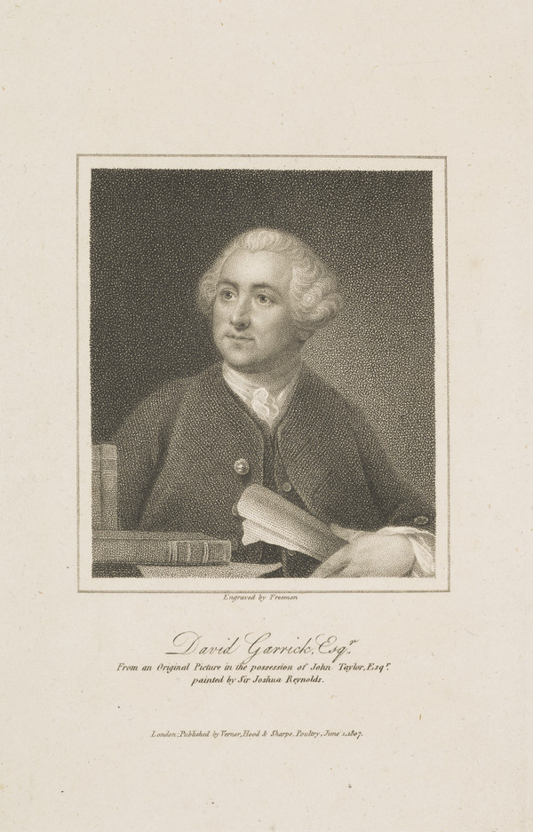David Garrick, 1717 - 1779. Actor and dramatist by Freeman | National ...