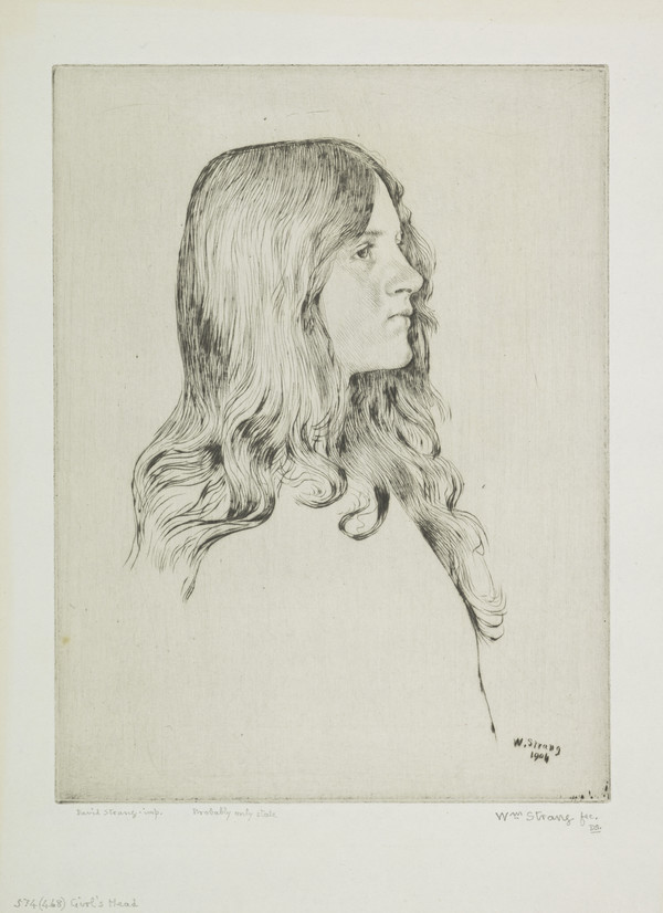 Girl's Head (Strang No. 574) by William Strang | National Galleries of ...