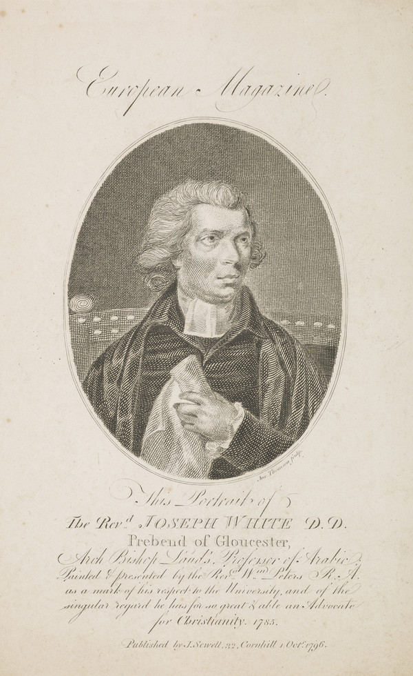Joseph White, 1745 - 1814. Orientalist and theologian by Joseph Thomson ...