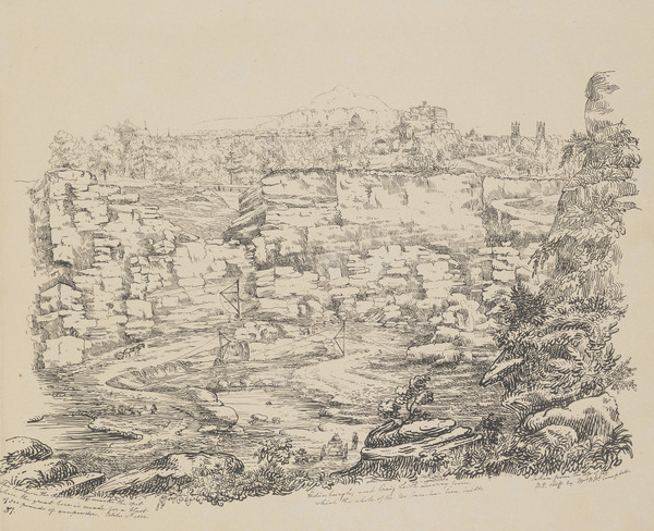 Edinburgh And Craig Leith Quarry From Which The Whole Of The New Town ...