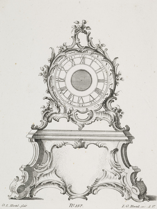 Design for a Rococo Clock by Georges-Leopold Hertel | National ...