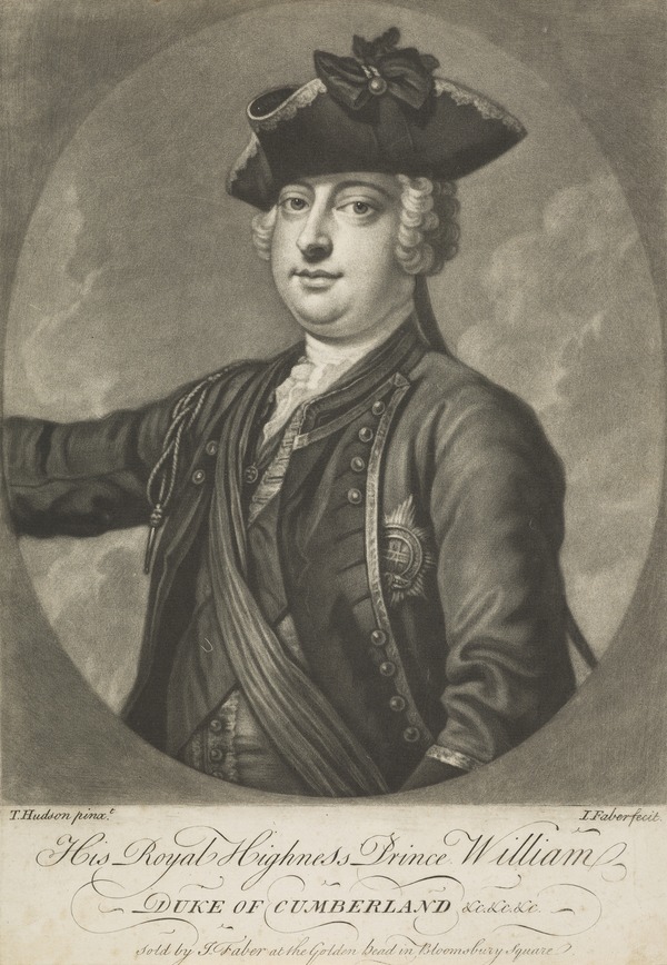 William Augustus, Duke of Cumberland, 1721 - 1765. Youngest son of ...