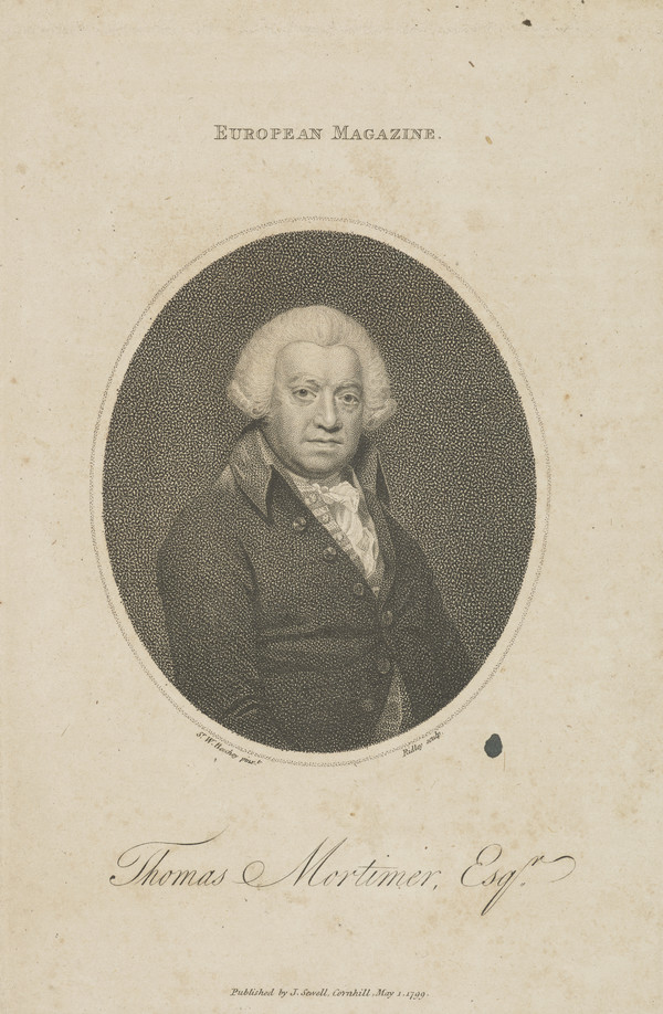 Thomas Mortimer, 1730 - 1810. Writer by W. Ridley | National Galleries of Scotland