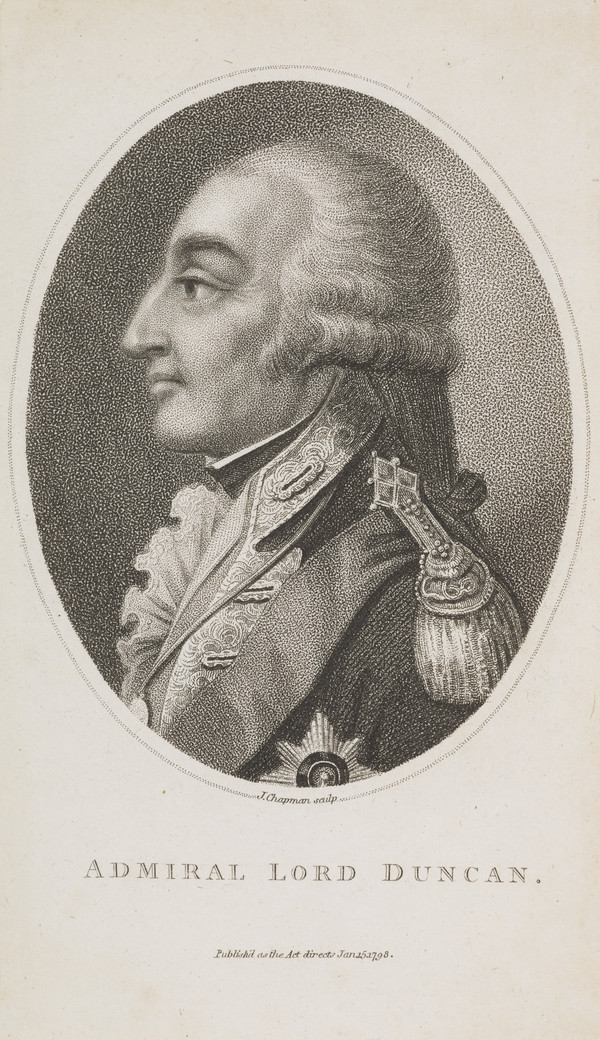 Adam Duncan, 1st Viscount Duncan of Camperdown, 1731 - 1804. Admiral by ...