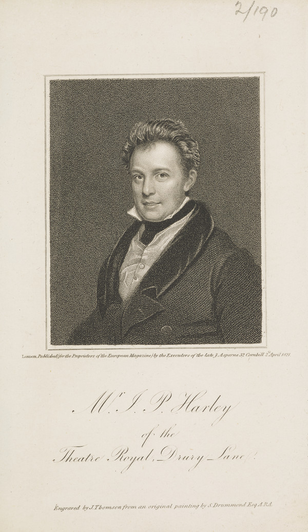 John Pritt Harley, 1786 - 1858. Actor, of the Theatre Royal, Drury Lane ...