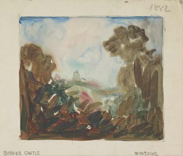 A Border Castle by Stanley Cursiter | National Galleries of Scotland