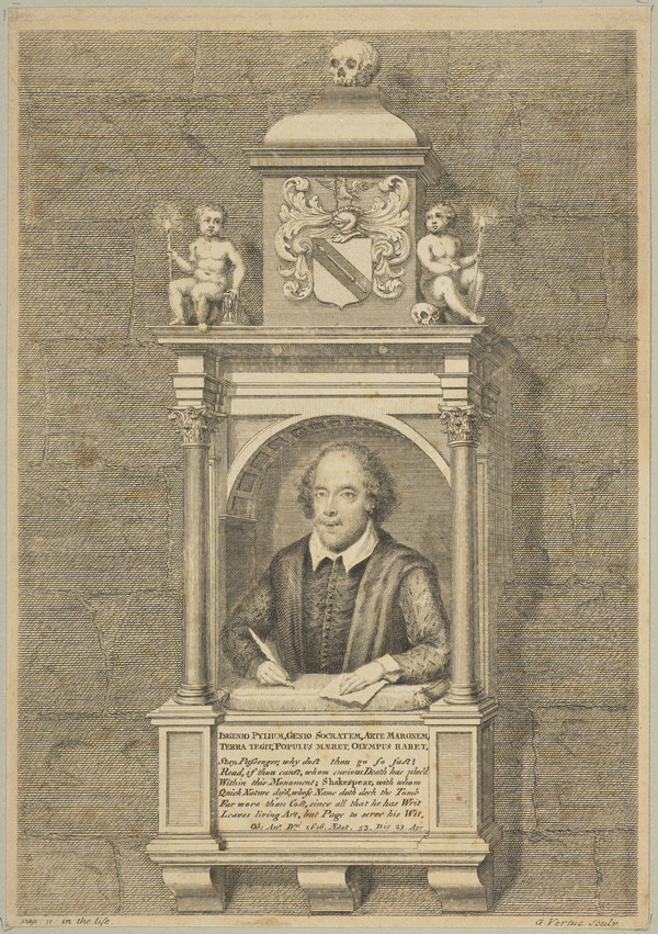 William Shakespeare, 1564 - 1616. Poet and dramatist by George Vertue ...