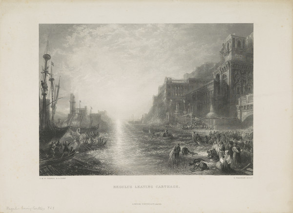 Regulus Leaving Carthage - Illustration for 'The Turner Gallery', 1859 ...