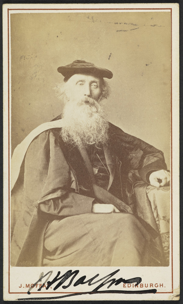 John Hutton Balfour, 1808 – 1884, Botanist by John Moffat | National ...