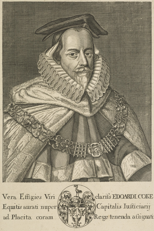 Sir Edward Coke, 1552 - 1634. Lord Chief Justice of England | National ...