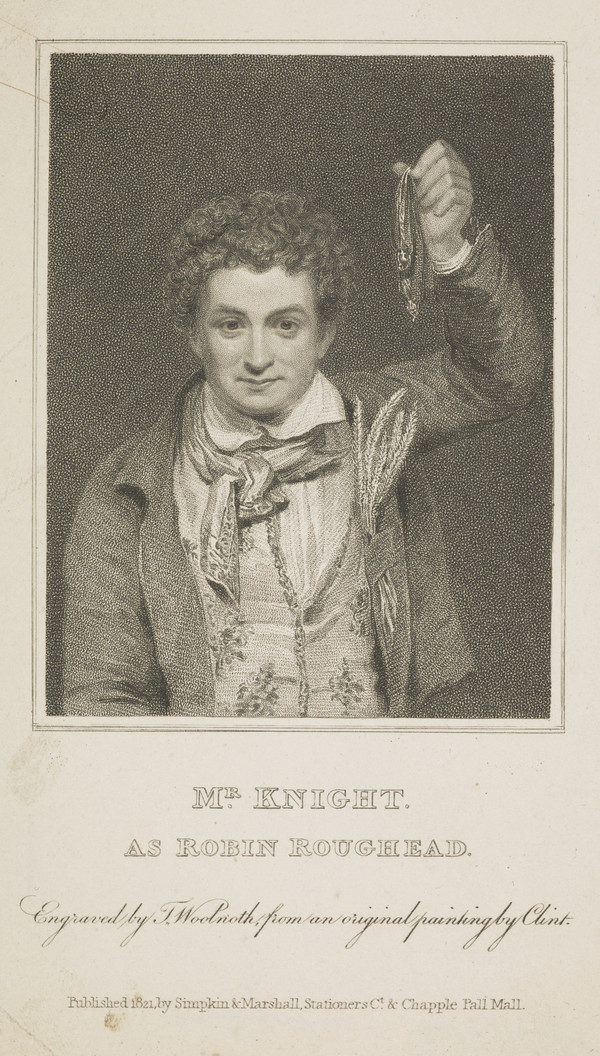 Edward Knight, 1774 - 1826. Actor, as Robin Roughead in Fortune's ...