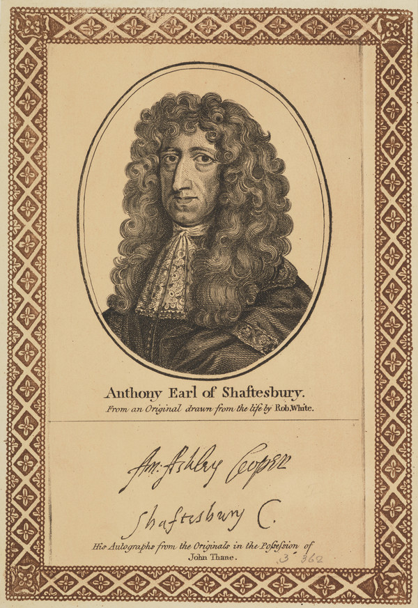Anthony Ashley-Cooper, 1st Earl of Shaftesbury, 1621 - 1683. Statesman ...