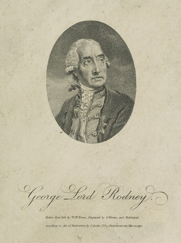 George Brydges Rodney, 1st Baron Rodney, 1719 - 1792. Admiral by ...