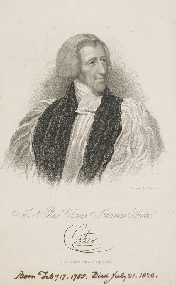 Rev. Charles Manners Sutton, 1755 - 1828 by Thomas Woolnoth | National ...