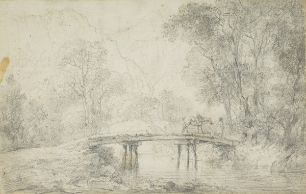 The Old Wooden Bridge at Loch Katrine by Alexander Nasmyth | National ...