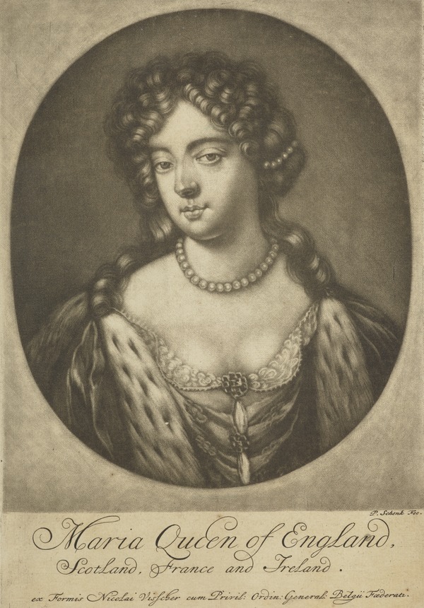 Mary of Modena, 1658 - 1718. Consort of James VII and II by Pieter ...