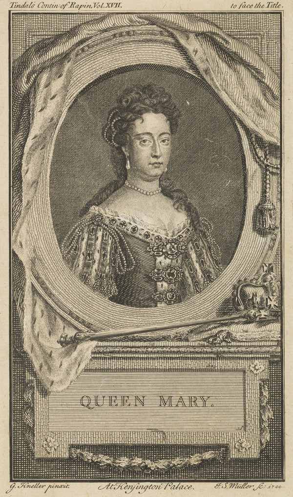 Mary II, 1662 - 1694. Reigned jointly with William III, 1688 - 1694 by ...