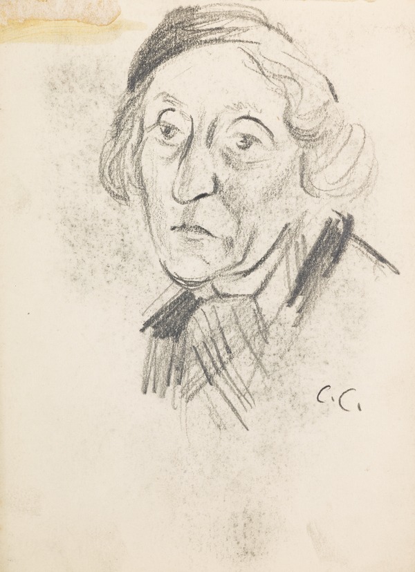 Sketch of a woman, inscribed "Catherine Carswell" by Emilio Coia ...