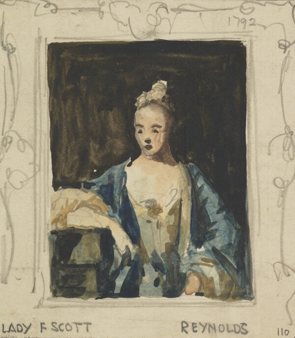 A Little Girl (possibly Lady Frances Scott, later Lady Douglas, 1750-1817) by Stanley Cursiter ...