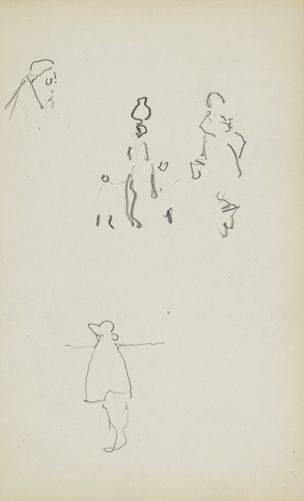Outline of four figures by James Paterson | National Galleries of Scotland