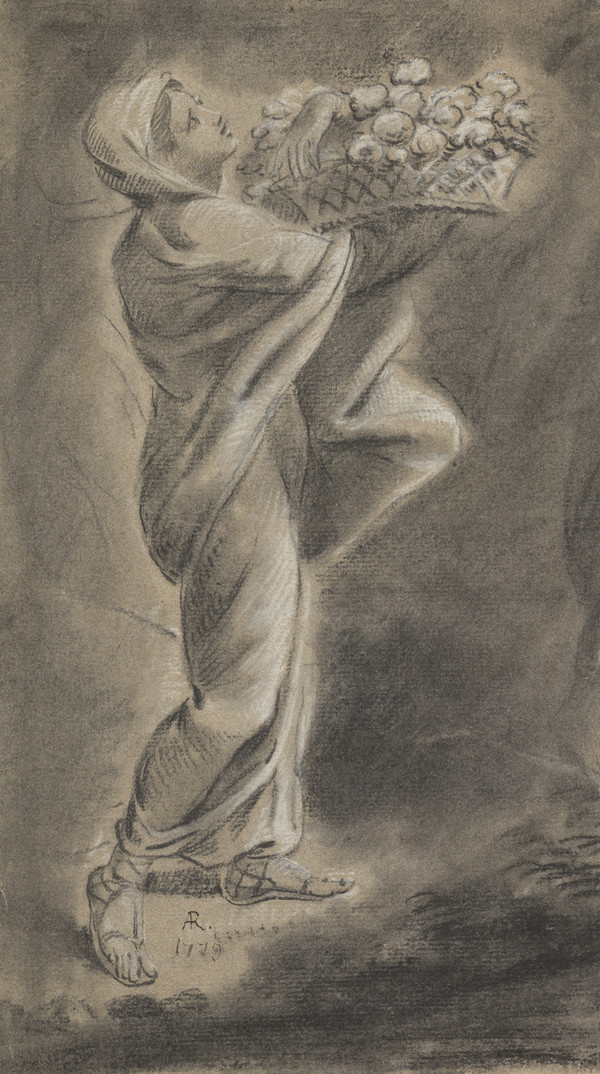 Woman with Basket of Flowers by Alexander Runciman | National Galleries ...