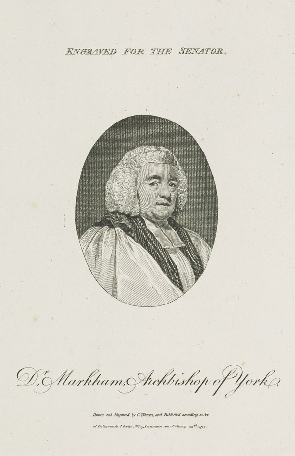 William Markham, 1719 - 1807. Archbishop of York by Charles Turner ...