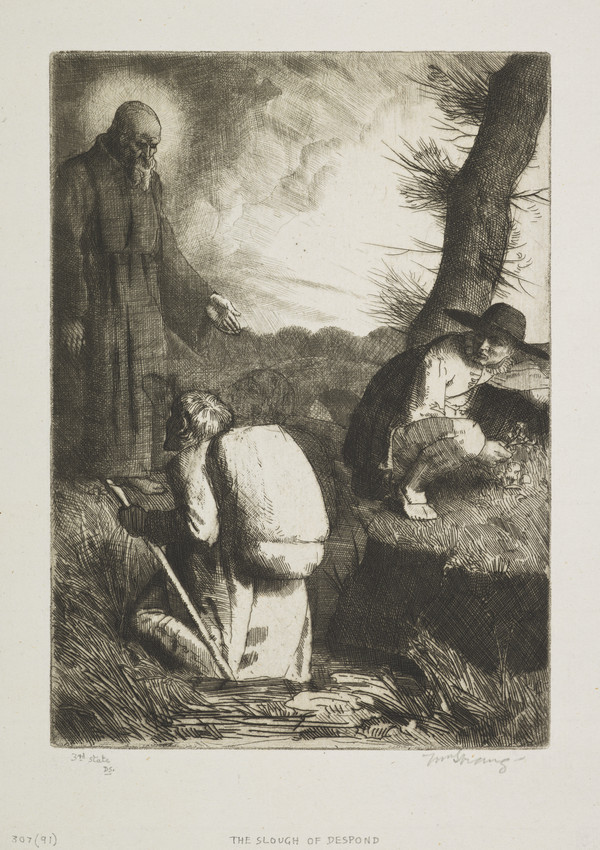 The Slough of Despond: Illustration to 'The Pilgrim's Progress' (Strang ...