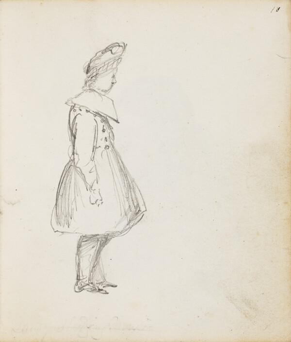 Sketch of a Man in a Large Coat by Alexander Abernethy Ritchie ...