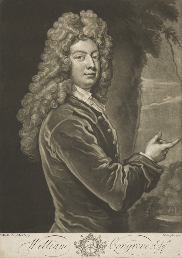 William Congreve, 1670 - 1729. Dramatic poet by Faber | National ...