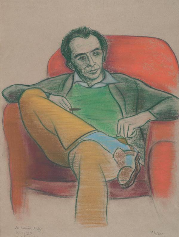 Ian Hamilton Finlay by Alexander Moffat | National Galleries of Scotland