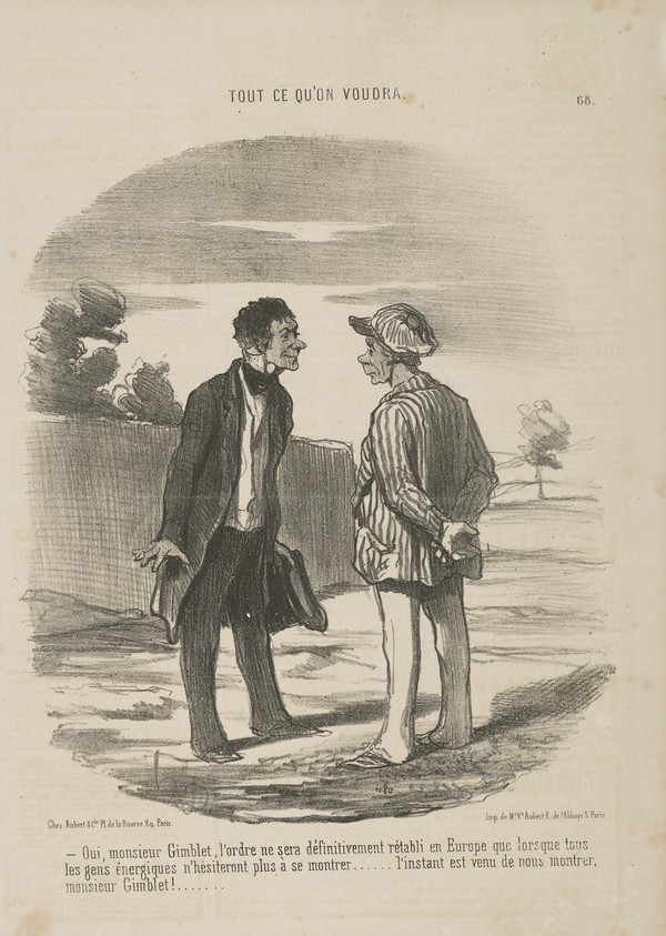 Oui, Monsieur Gimblet… [Yes, Monsieur Gimblet…], from 'Tout Ce Qu'on ...