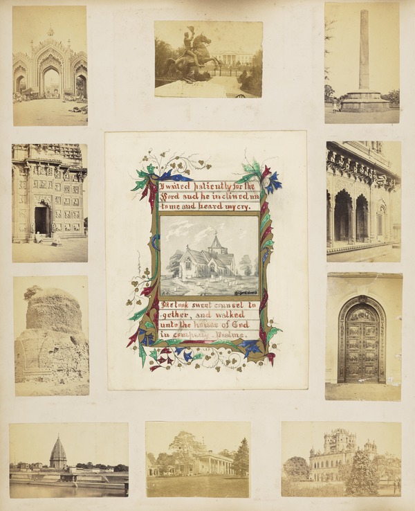 10 Images of Various Buildings and Monuments with a Hand Written Poem ...