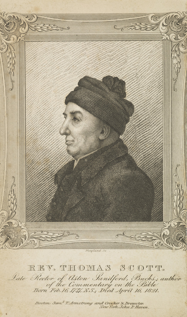 Rev. Thomas Scott, 1747 - 1821. The commentator; Rector of Aston ...