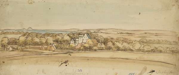 Niddry House and Surroundings, near Edinburgh by Alexander Runciman ...